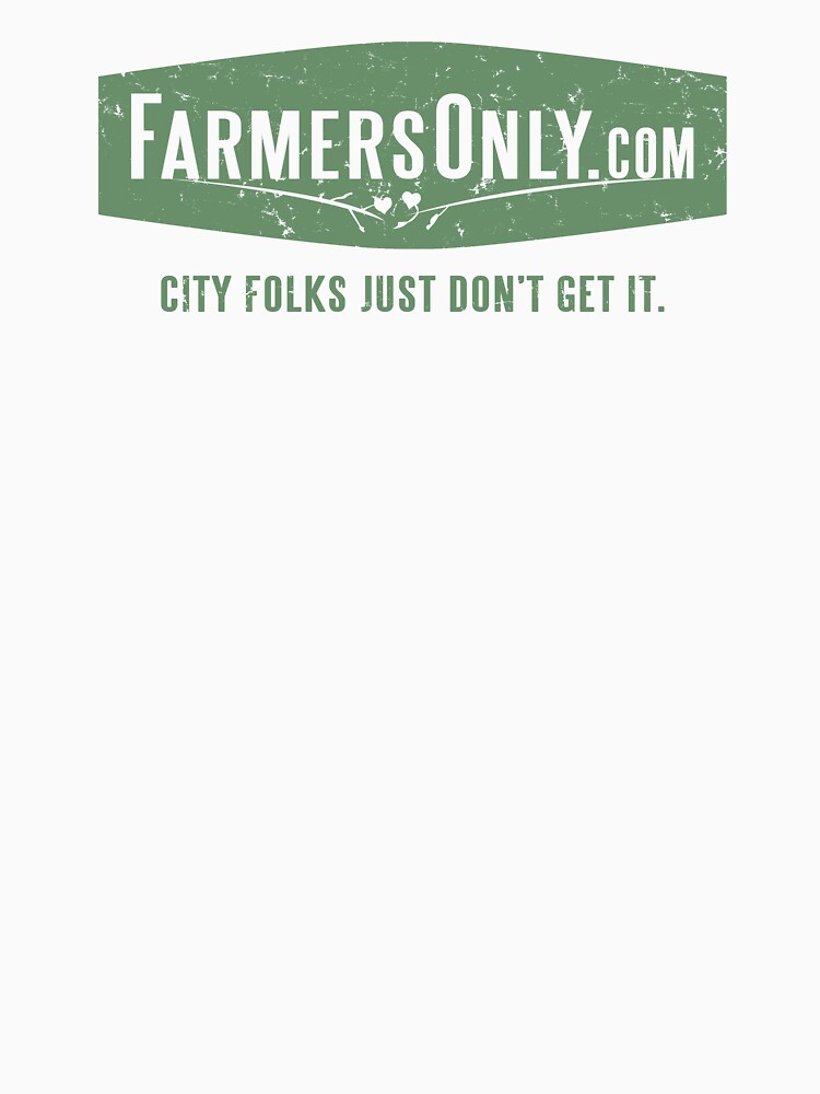 "Farmers Only (green logo)" T-shirt for Sale by A-Game | Redbubble ...