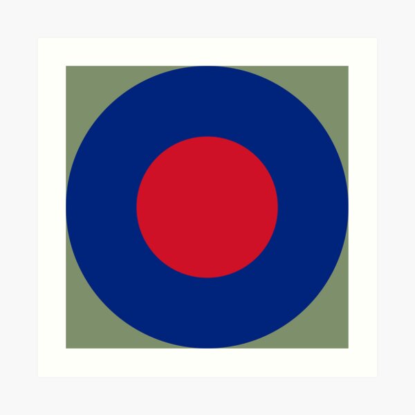"Royal Air Force - Roundel (low vis)" Art Print by wordwidesymbols ...