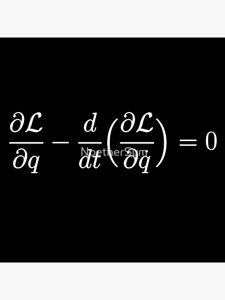 Euler lagrange equation dark version Premium Matte Vertical Poster sold ...