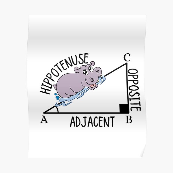 "Hippotenuse Triangle" Poster by ronaldsonou | Redbubble