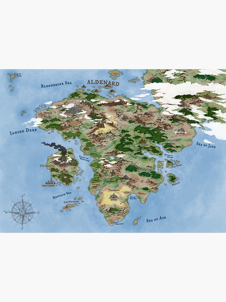 "EORZEA MAP from FINAL FANTASY XIV ONLINE, A Realm Reborn" Poster for ...