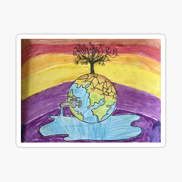 "water conservation" Sticker for Sale by ArtTrail | Redbubble