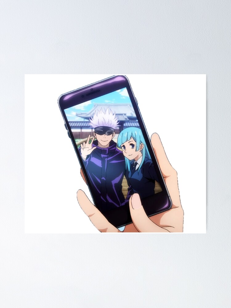 "miwa and gojo jjk sticker" Poster by cloc765 | Redbubble