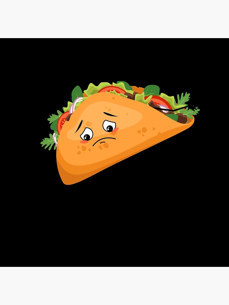 "Sad kawaii tacos | cute kawaii art" Poster for Sale by ArtisticThings1 ...