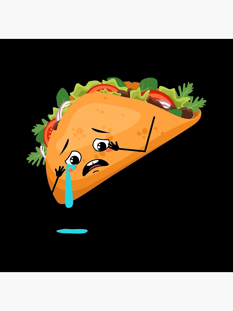 "Super Sad kawaii tacos | cute kawaii art" Poster for Sale by ...