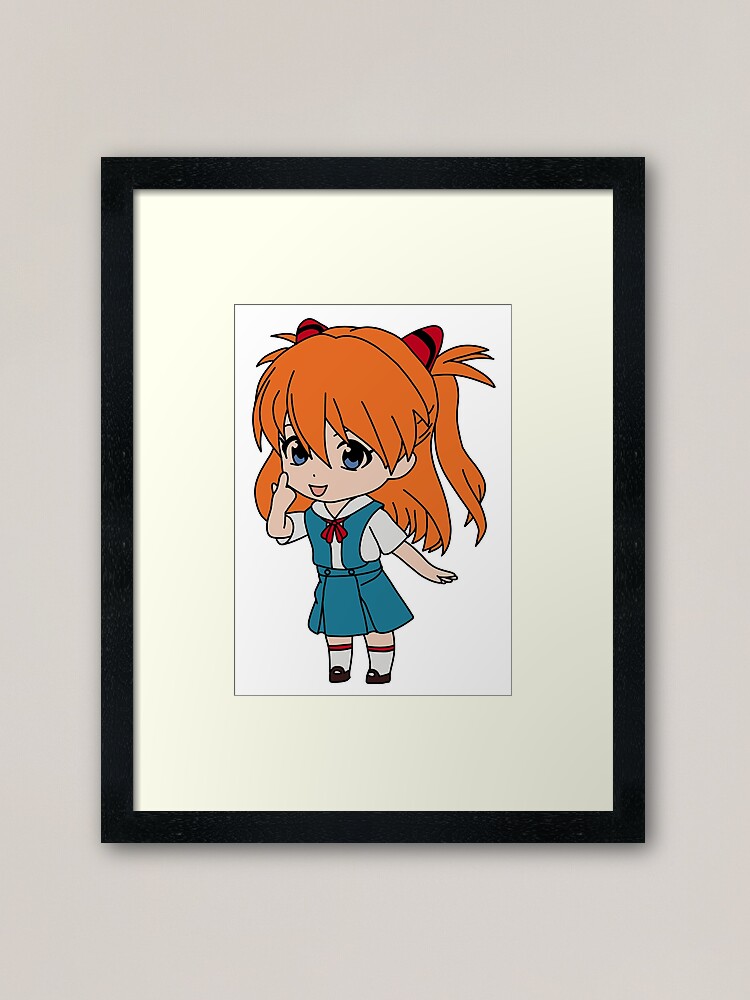 "Cute Kawaii Chibi Asuka Langley Soryu Fanart Vector Drawing from Neon ...