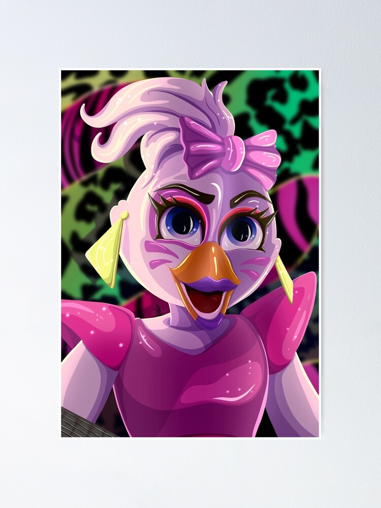 "Glamrock Chica" Poster for Sale by Flynnsdrawings | Redbubble