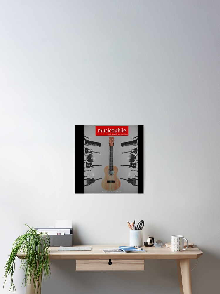 Poster for Sale avec l'œuvre « musicophile, la musique est partout » de ...