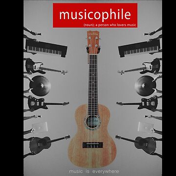 Poster for Sale avec l'œuvre « musicophile, la musique est partout » de ...