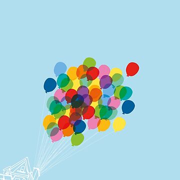 "Up there - Up" Sticker by prunebodenez | Redbubble