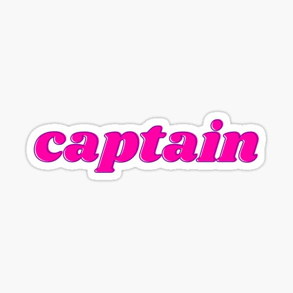 "Captain" Sticker for Sale by lrodrigu | Redbubble
