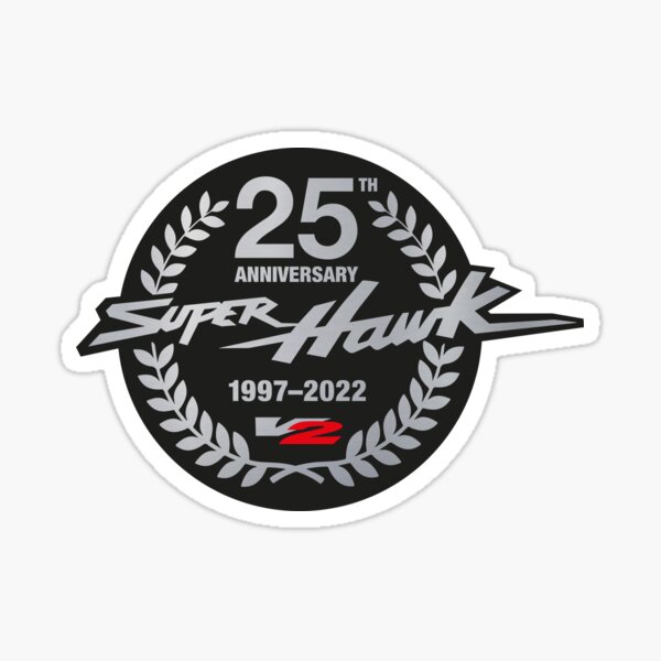 "Superhawk VTR 1000 25th Anniversary Black" Sticker by chromedome-CDD ...