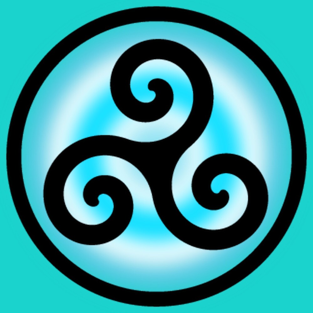 "Celtic Triskele Blue" by Amanda Peters | Redbubble
