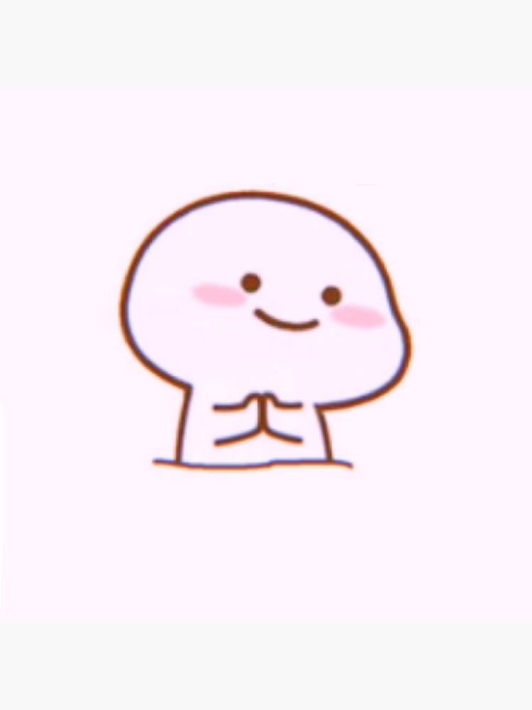 "cute face meme." Sticker by sffart | Redbubble