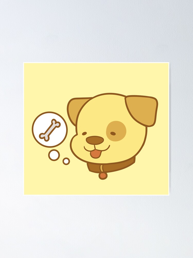 "Cute yellow Dog" Poster for Sale by DuarteZadora | Redbubble