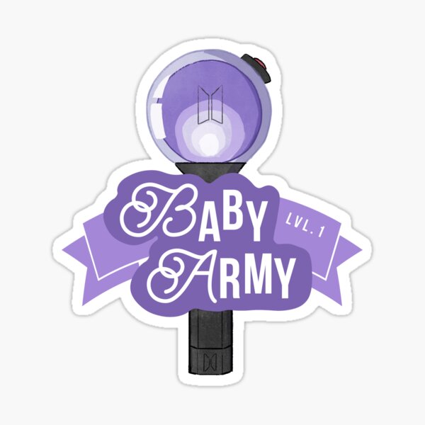 "Baby Army BTS Bangtan Sonyeondan K-pop Army Bomb Design Kids Toddlers ...