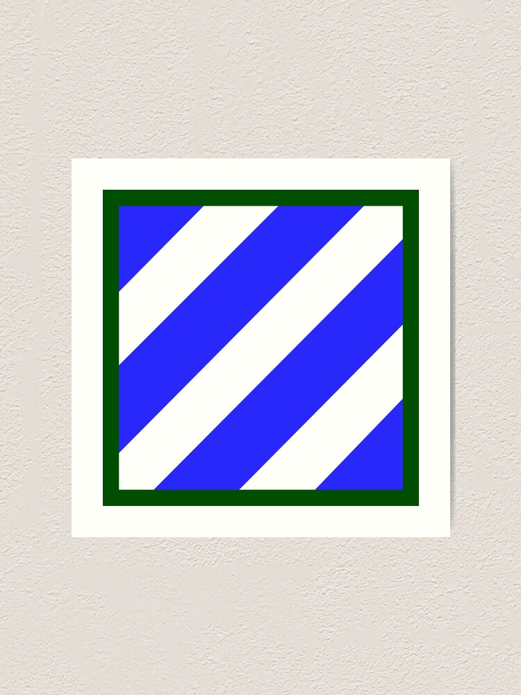 "3rd Infantry Division (United States)" Art Print by wordwidesymbols ...