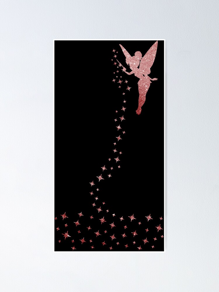 "Tinkerbell Magic Gold Glitter, Cute Fairy Gold Glitter, Fairy Pink ...