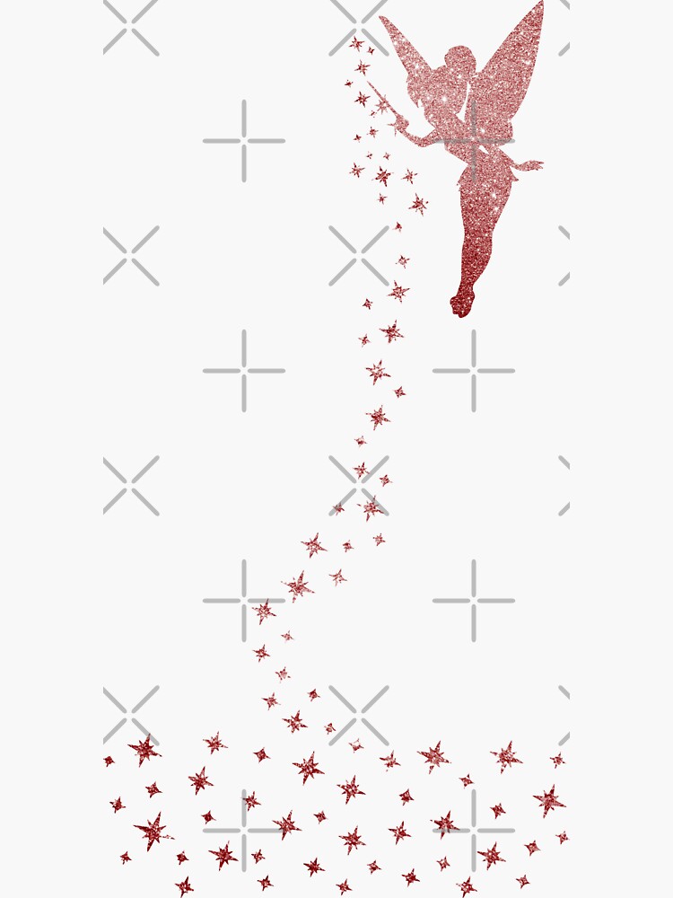 "Tinkerbell Magic Gold Glitter, Cute Fairy Gold Glitter, Fairy Pink ...