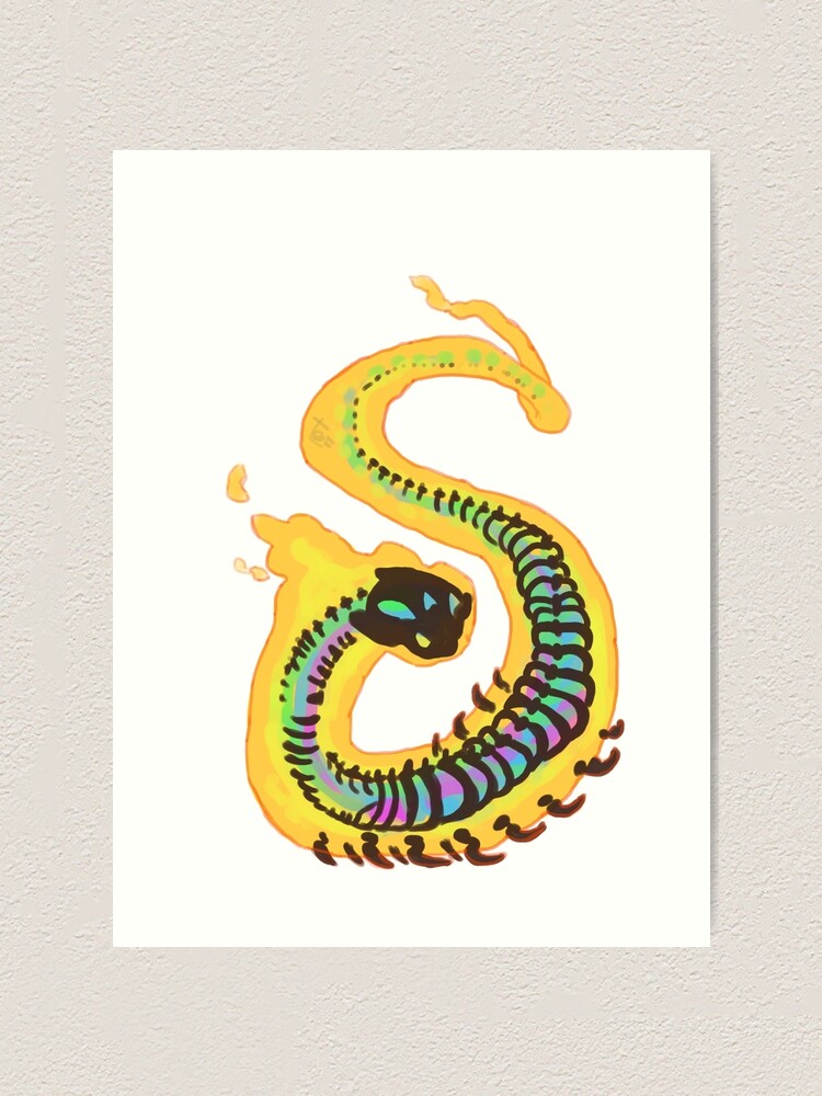 "Firewyrm" Art Print for Sale by JennipherHarris | Redbubble