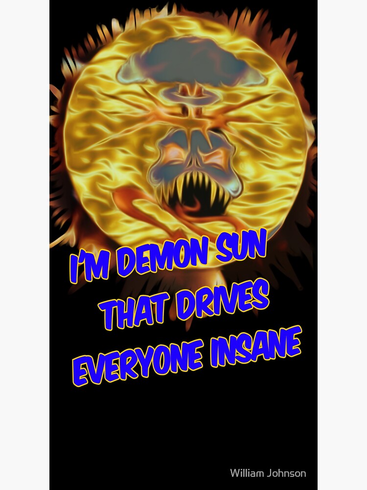 "Demon sun" Sticker for Sale by Paintingforfun | Redbubble