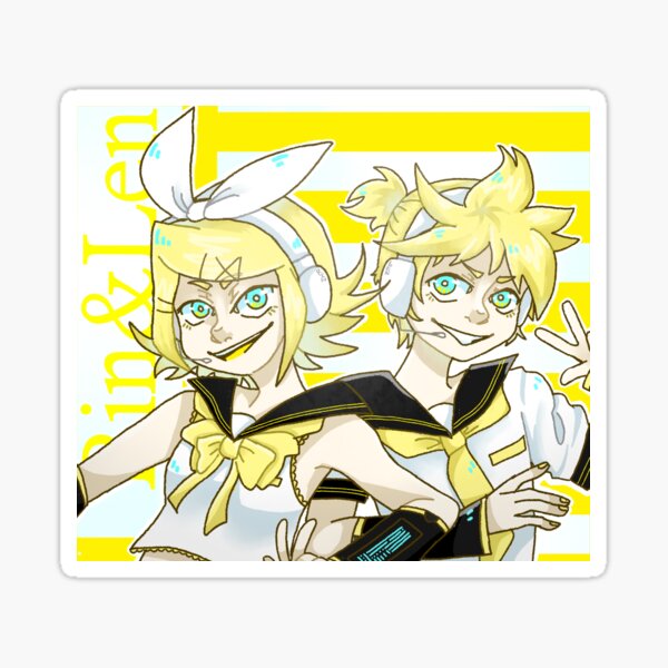 "Rin & Len" Sticker for Sale by AshMoonStar | Redbubble