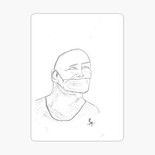 "Dwayne ''The Rock'' Johnson scketch" Sticker for Sale by RainbowM0nkey ...