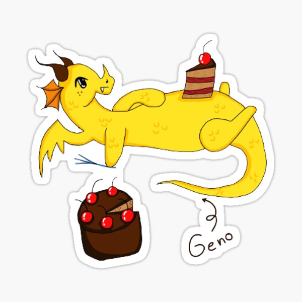 "Geno" Sticker for Sale by SaltyDragon | Redbubble