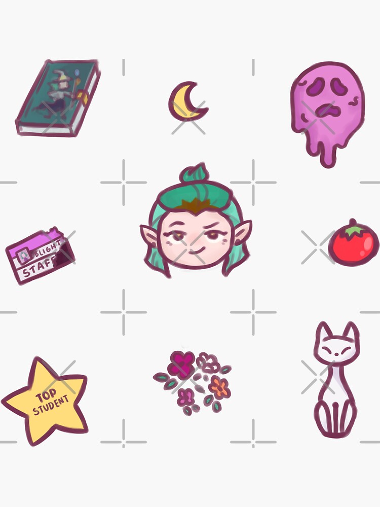 "Amity Blight (flowers) 2" Sticker for Sale by Maremim- | Redbubble