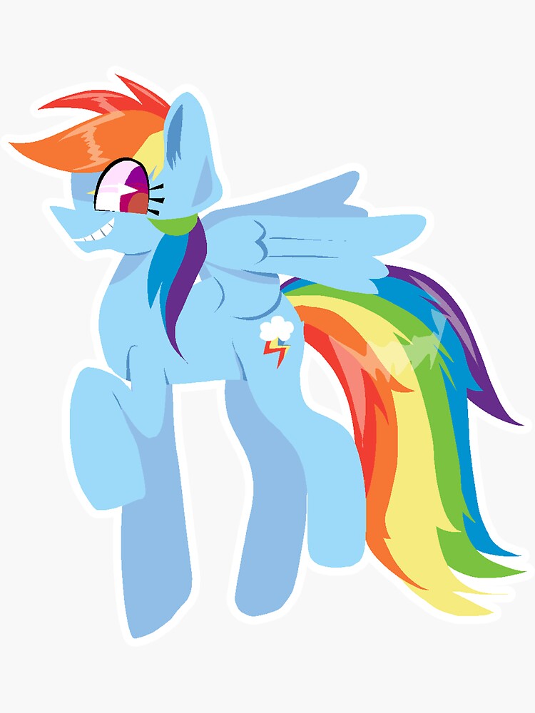 "Rainbow Dash" Sticker by PrinceEversince | Redbubble