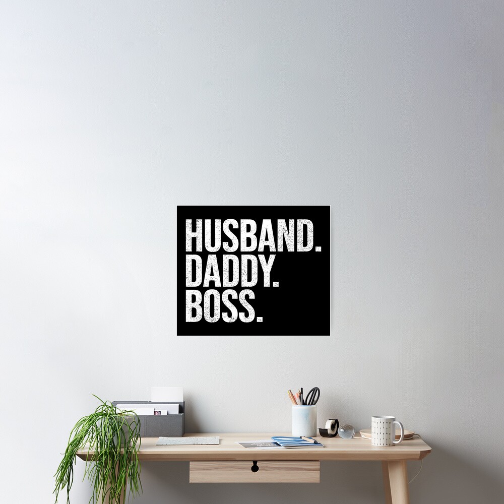 "cute husband daddy boss. dad vintage design cool father's day gift ...
