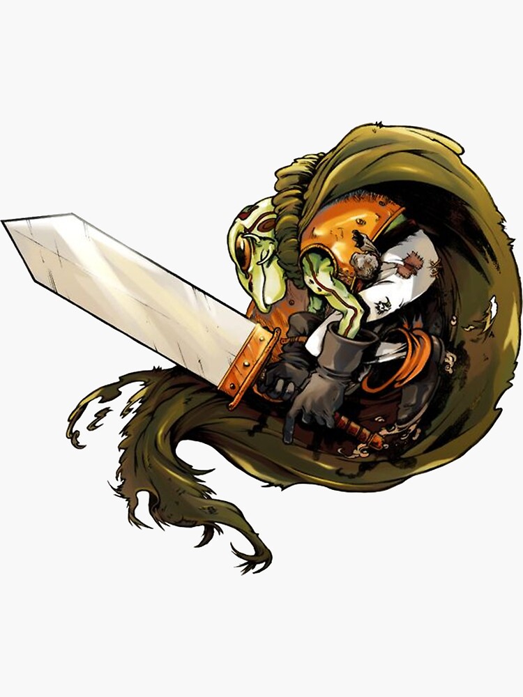 "Chrono Trigger Frog " Sticker for Sale by CassidyCreates | Redbubble