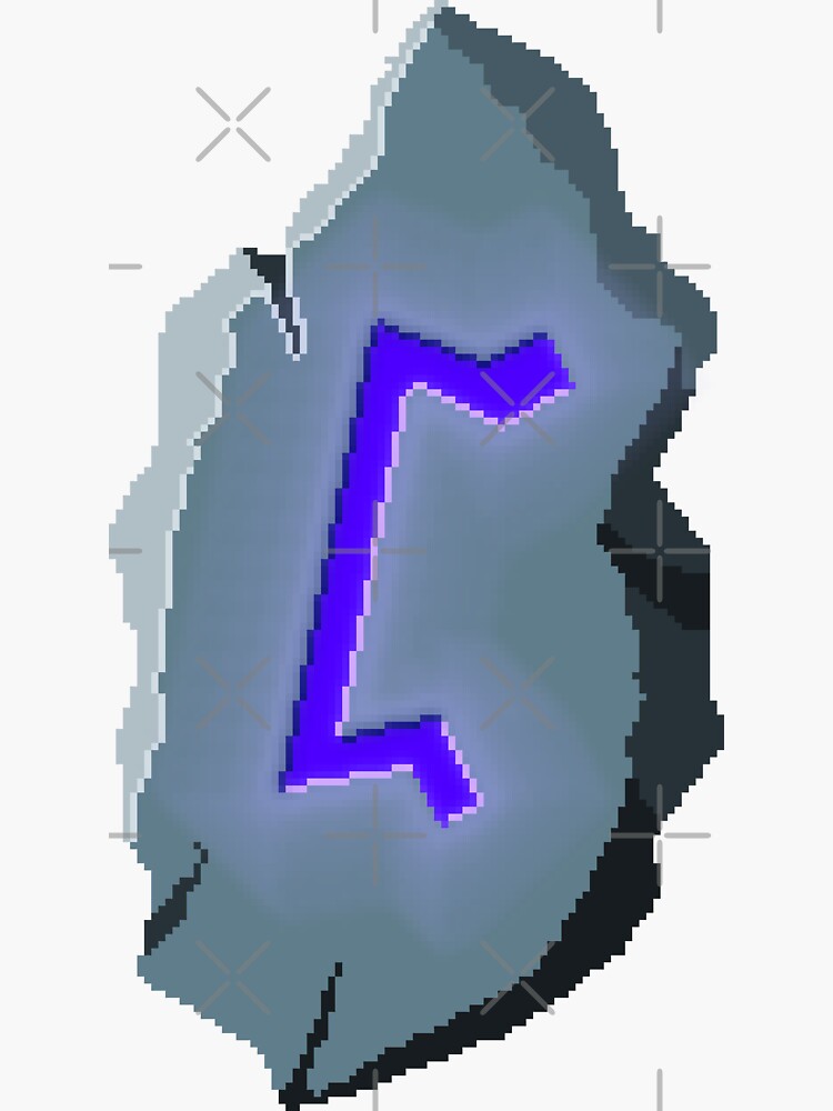 "Rune Stone Pixel Art" Sticker for Sale by Pixelofpaper | Redbubble