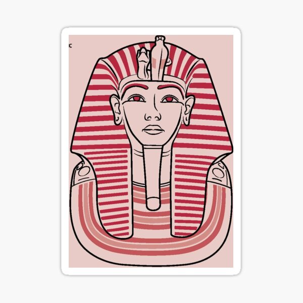 "Egyptian King Tutankhamun's mask" Sticker by Black6033 | Redbubble