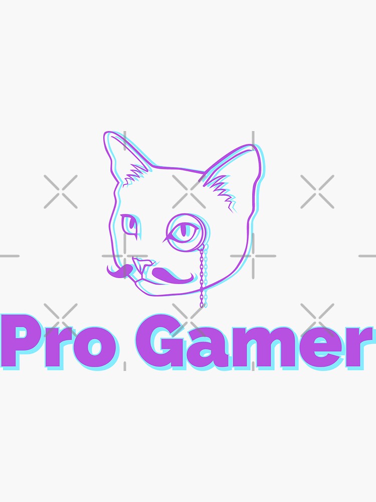"Pro Gamer" Sticker by sanartstudio | Redbubble