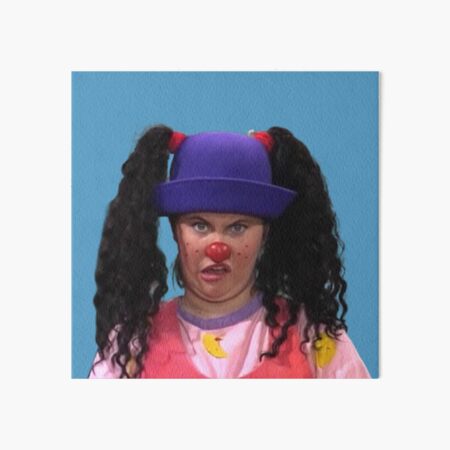 "Loonette the clown funny face" Art Board Print by SillyFun | Redbubble