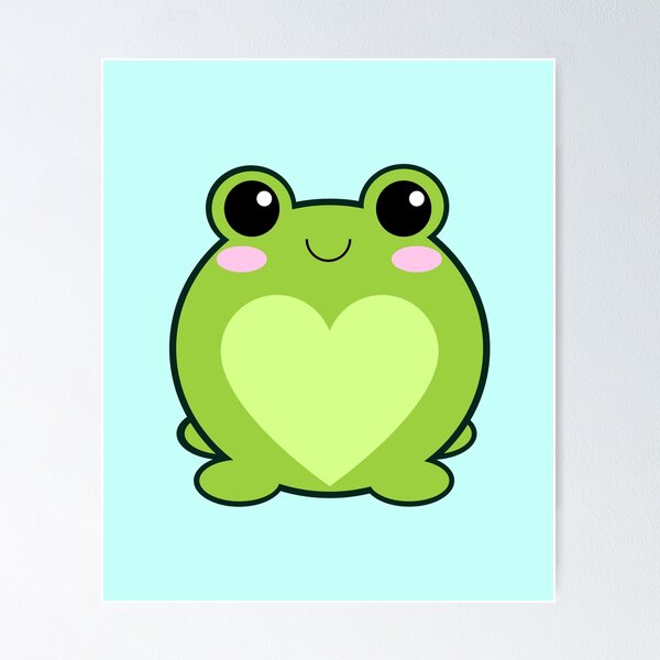 "Adorable Frog, Kawaii Frog, Frogcore" Poster for Sale by Midsummer1942 ...