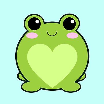 "Adorable Frog, Kawaii Frog, Frogcore" Poster for Sale by Midsummer1942 ...