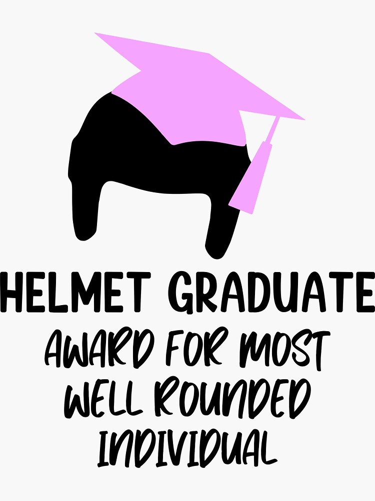 "Baby Helmet Graduation" Sticker by lfinkbeiner12 | Redbubble