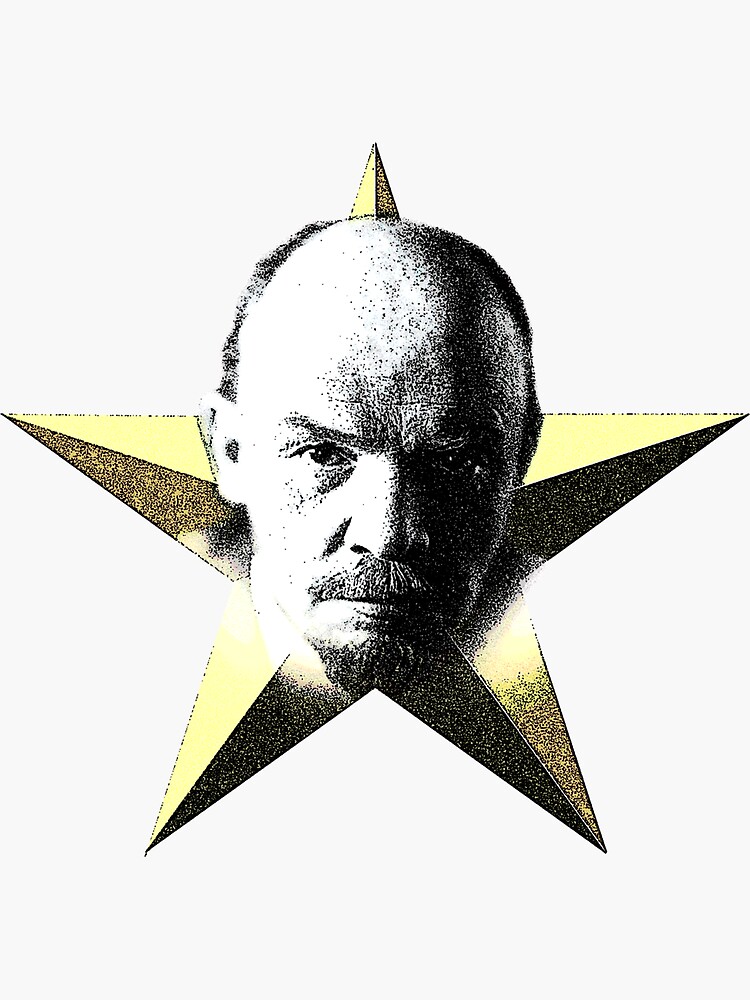 "Vladimir Lenin Star Design Communist Socialist Leftist" Sticker for ...