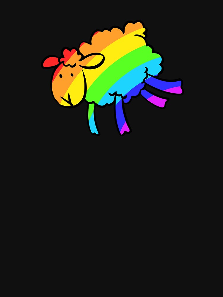 "Rainbow Sheep" T-shirt by PETRIPRINTS | Redbubble