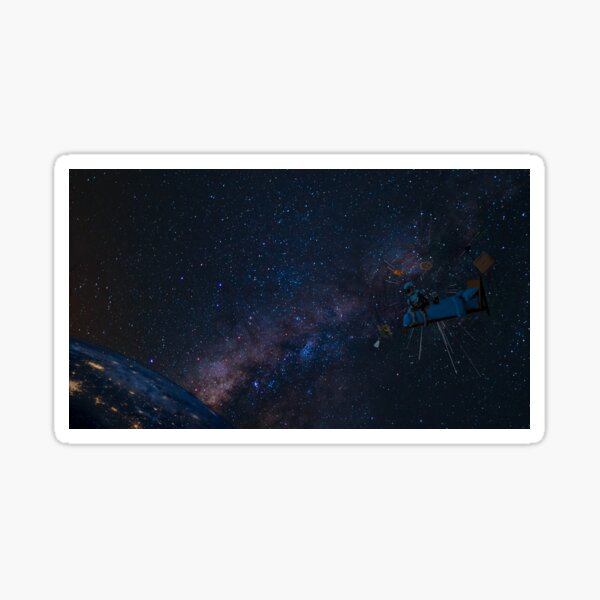 "Interstellar Astronaut Bedroom Floating through Space" Sticker by ...
