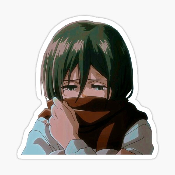 "Mikasa Ackerman" Sticker by kawaiicrossing | Redbubble