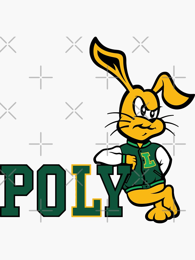 "Long Beach Poly Logo Jackrabbit Green" Sticker for Sale by ShopYeah ...