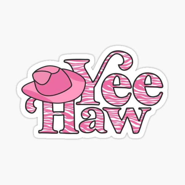 "Yeehaw Cowboy Hat" Sticker for Sale by Kjerstiana | Redbubble