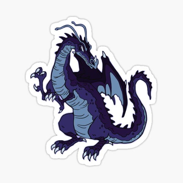 "Purple Dragon" Sticker for Sale by psychedsnow | Redbubble