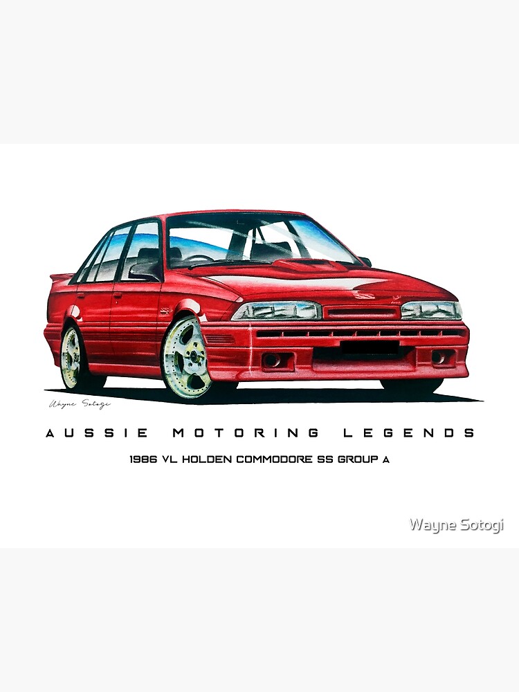 "Aussie Motoring Legends 1986 VL Holden Commodore SS Group A" Art Print ...