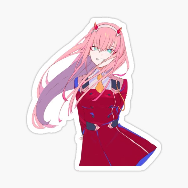 "Zero two Stickers Darling in the franxx" Sticker for Sale by MRC-JOKER ...