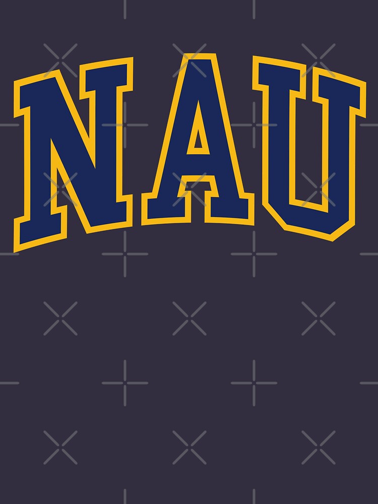 "nau - college font curved" T-shirt for Sale by scollegestuff ...