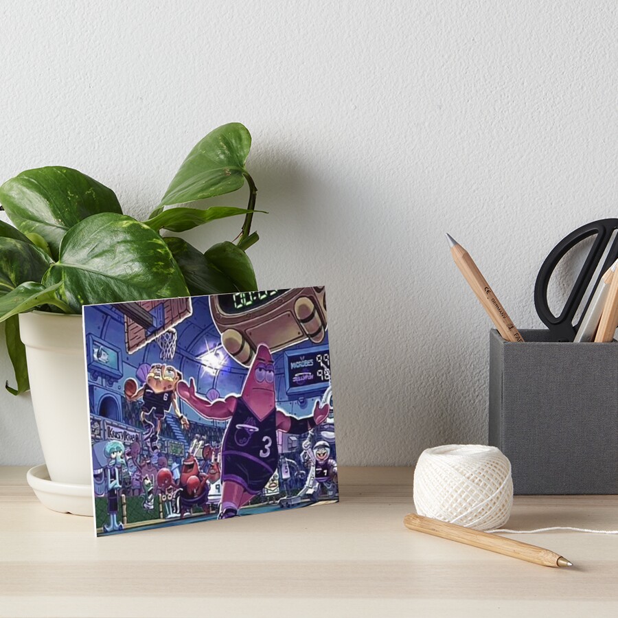 "SpongeBob Dunking " Art Board Print for Sale by Bbodi | Redbubble